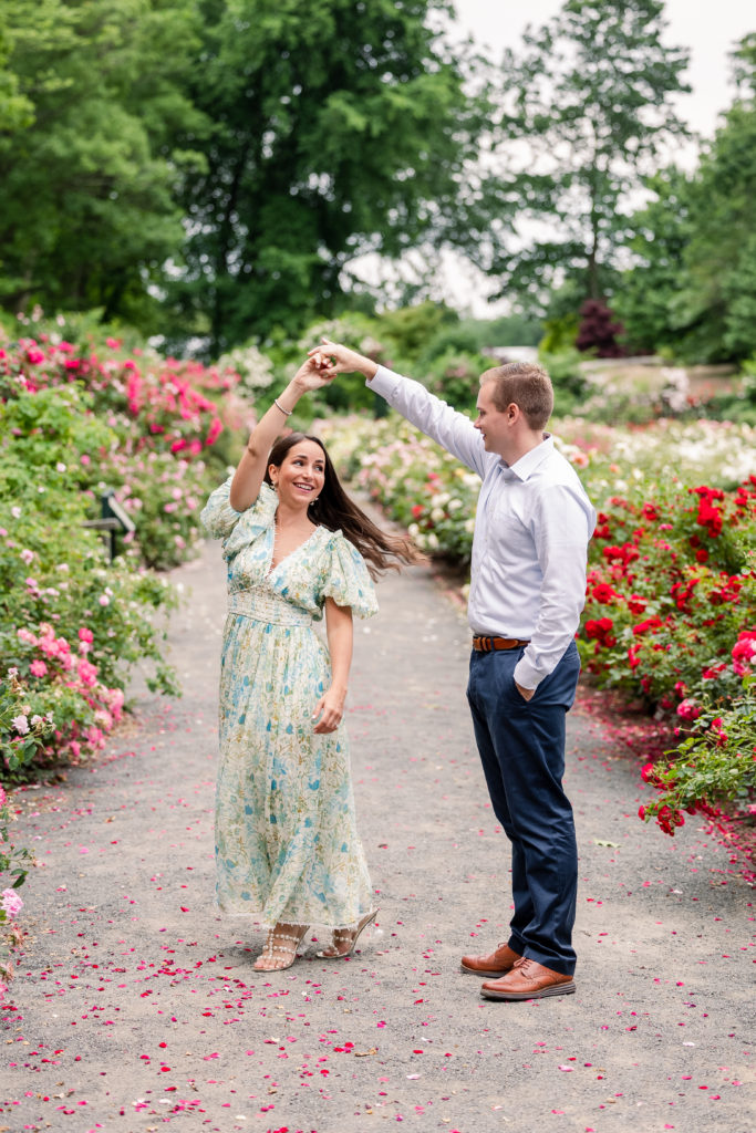 Nicole & George NY Botanical Gardens Engagement - Heyn Photography