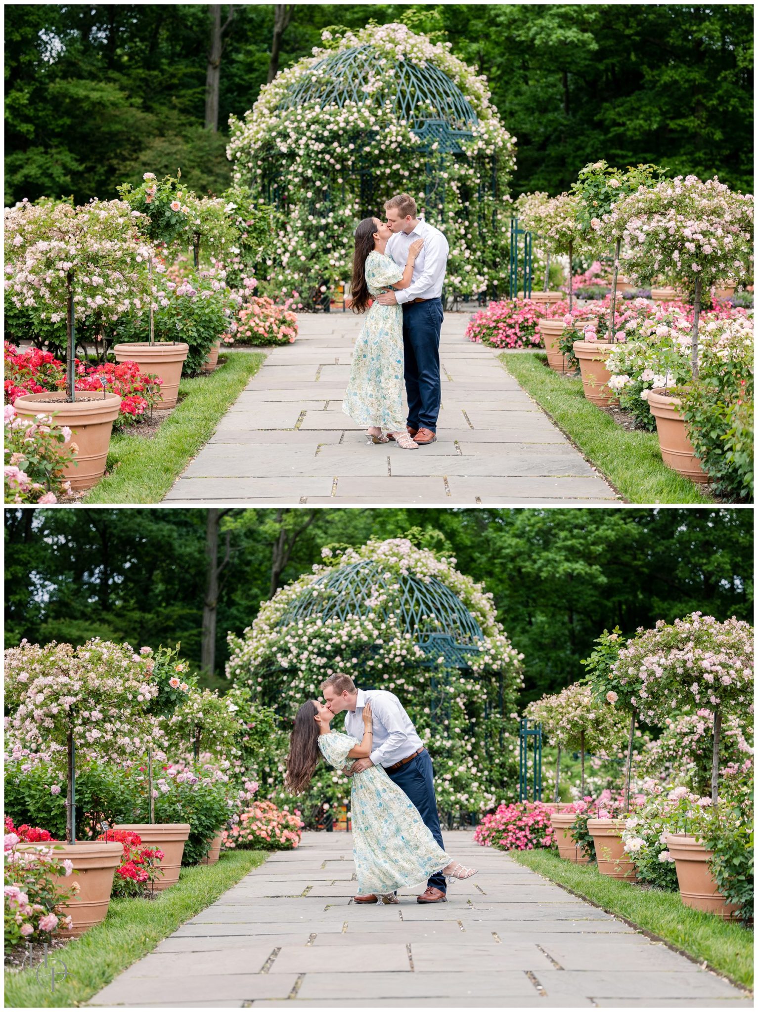 Nicole & George NY Botanical Gardens Engagement - Heyn Photography