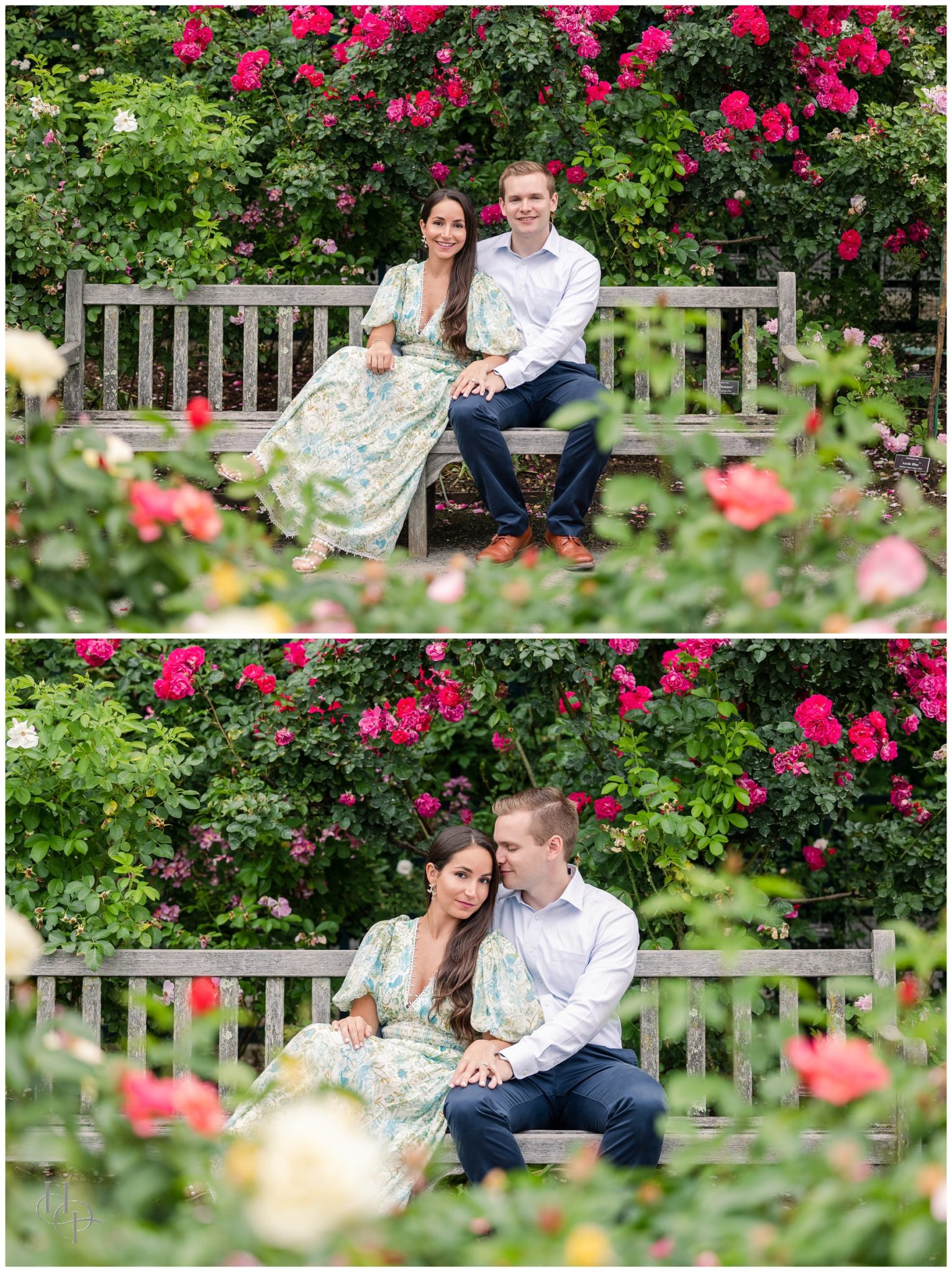 Nicole & George NY Botanical Gardens Engagement - Heyn Photography